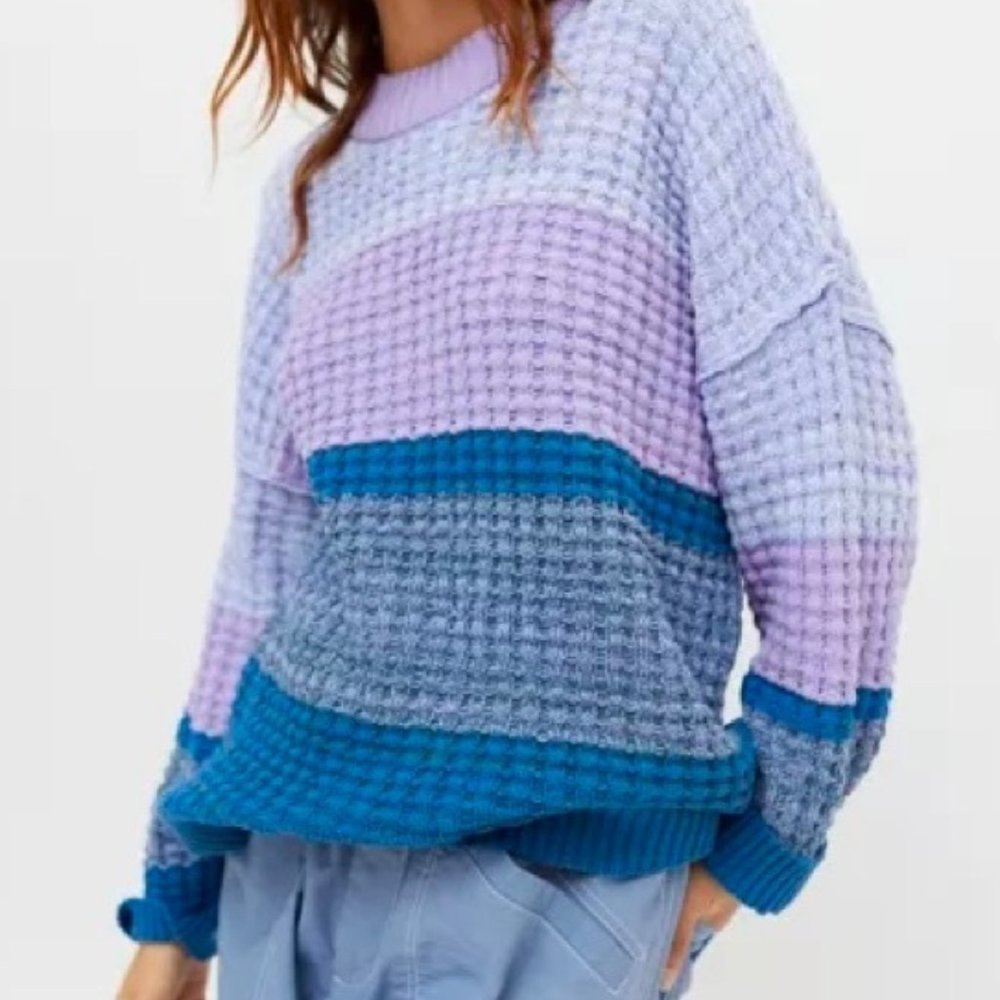Urban Outfitters Bdg Purple Pastel Colorblock Oversiz… - Gem